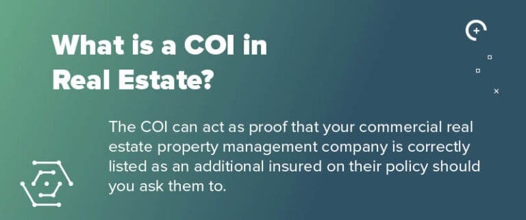 What Does a COI Mean in Real Estate?