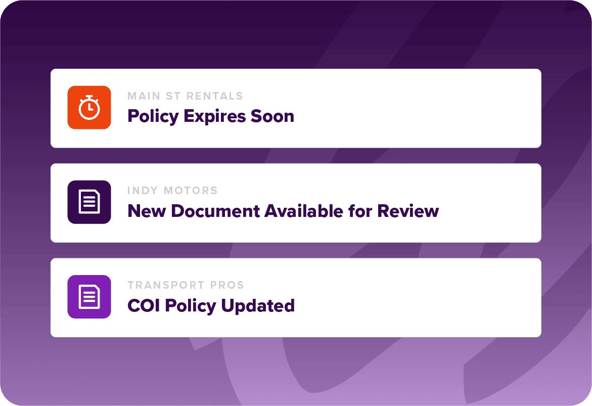 COI Tracking for Transportation | myCOI